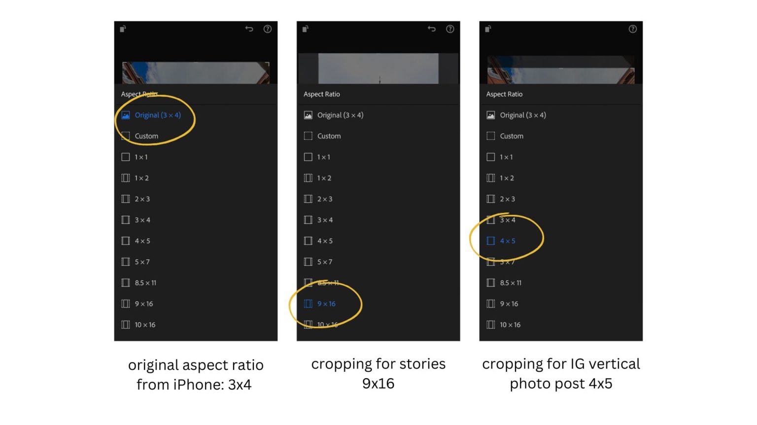 Aspect Ratios for Instagram Photos - Gabrielle Touchette Photography